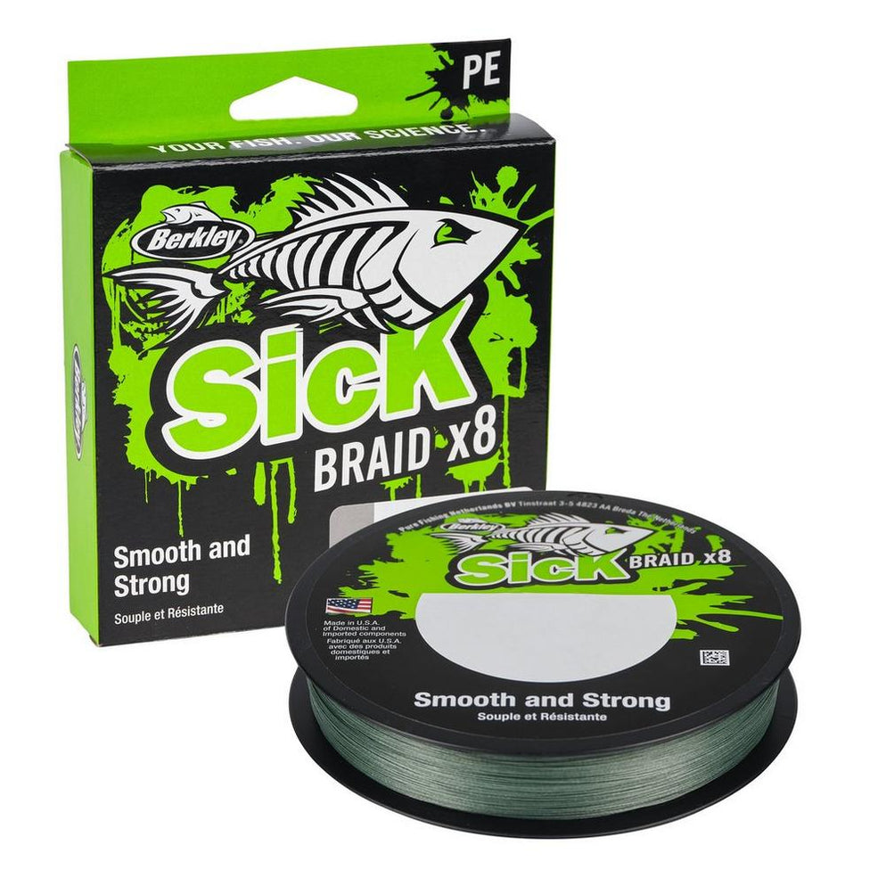 Berkley Sick Braid x8 Strand Moss Green — CPS Tackle