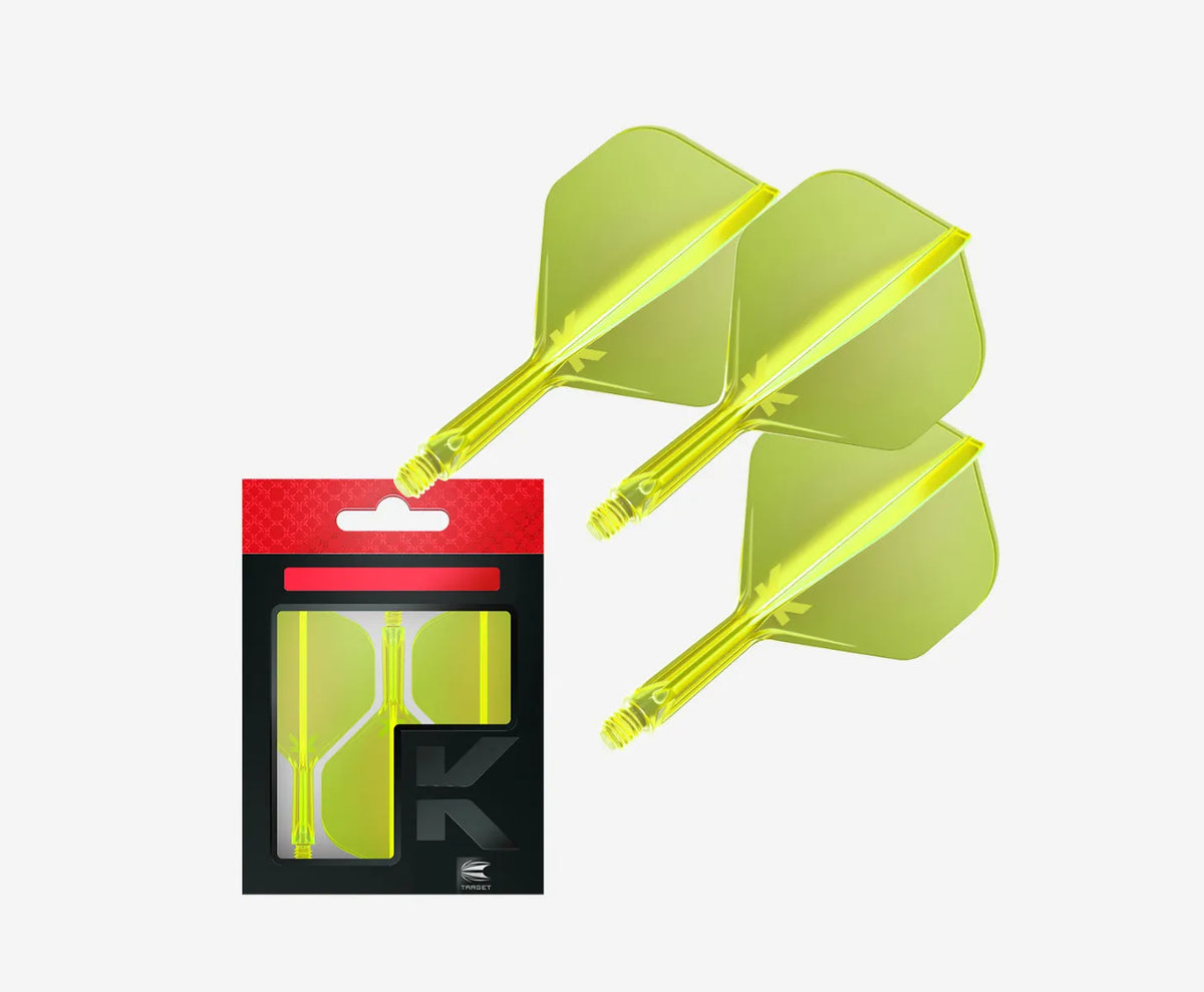 Target Darts Neon Yellow K Flex No2 Flights — CPS Tackle