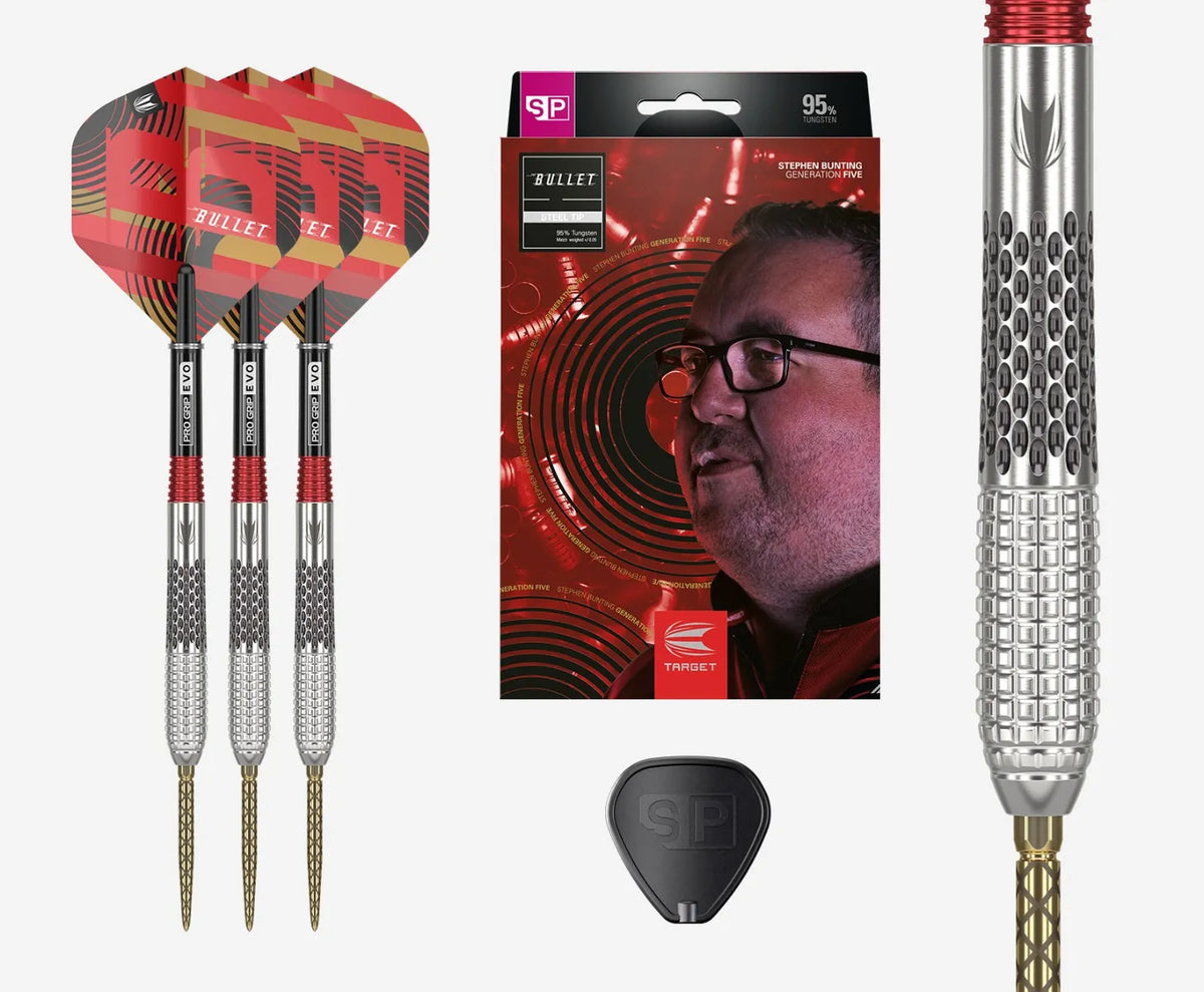 Target Darts Stephen Bunting Gen 5 95% Tungsten SP Steel Tip Darts ...