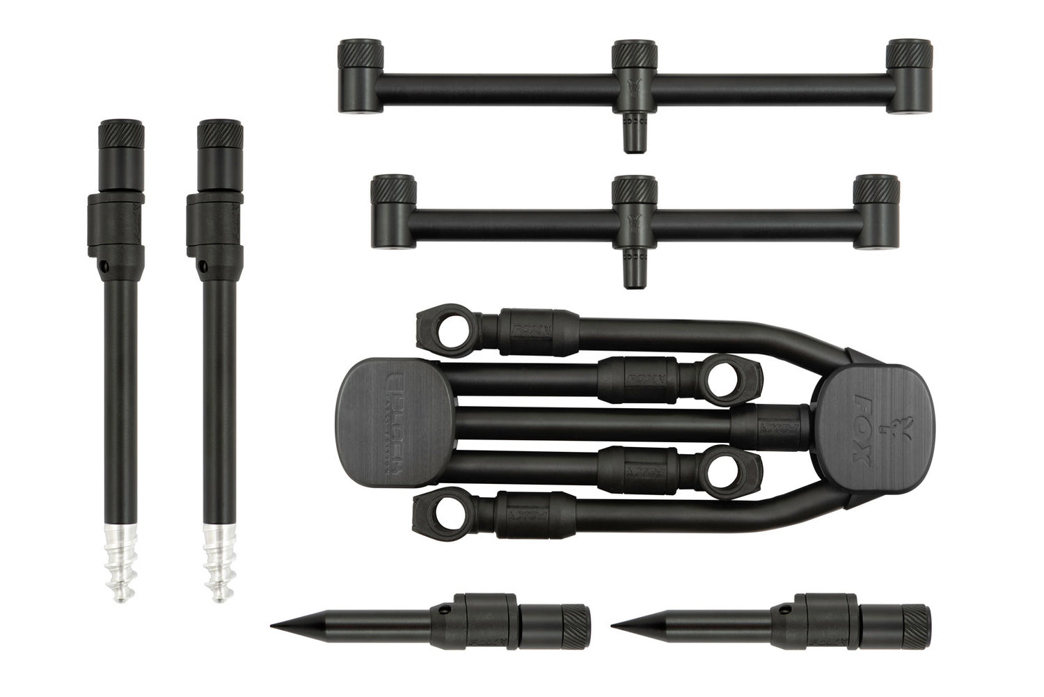 Fox Black Label QR 3 Rod Pod Complete Kit — CPS Tackle